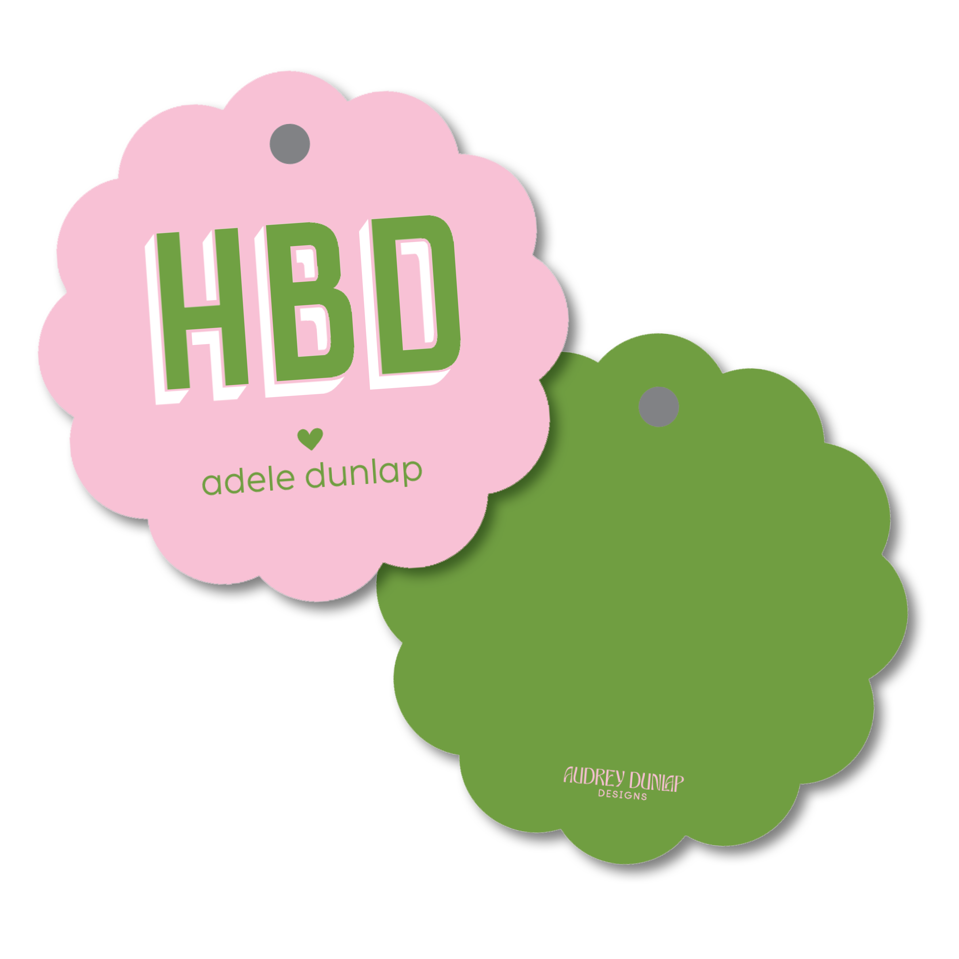 HBD Scalloped Tag – Audrey Dunlap Designs