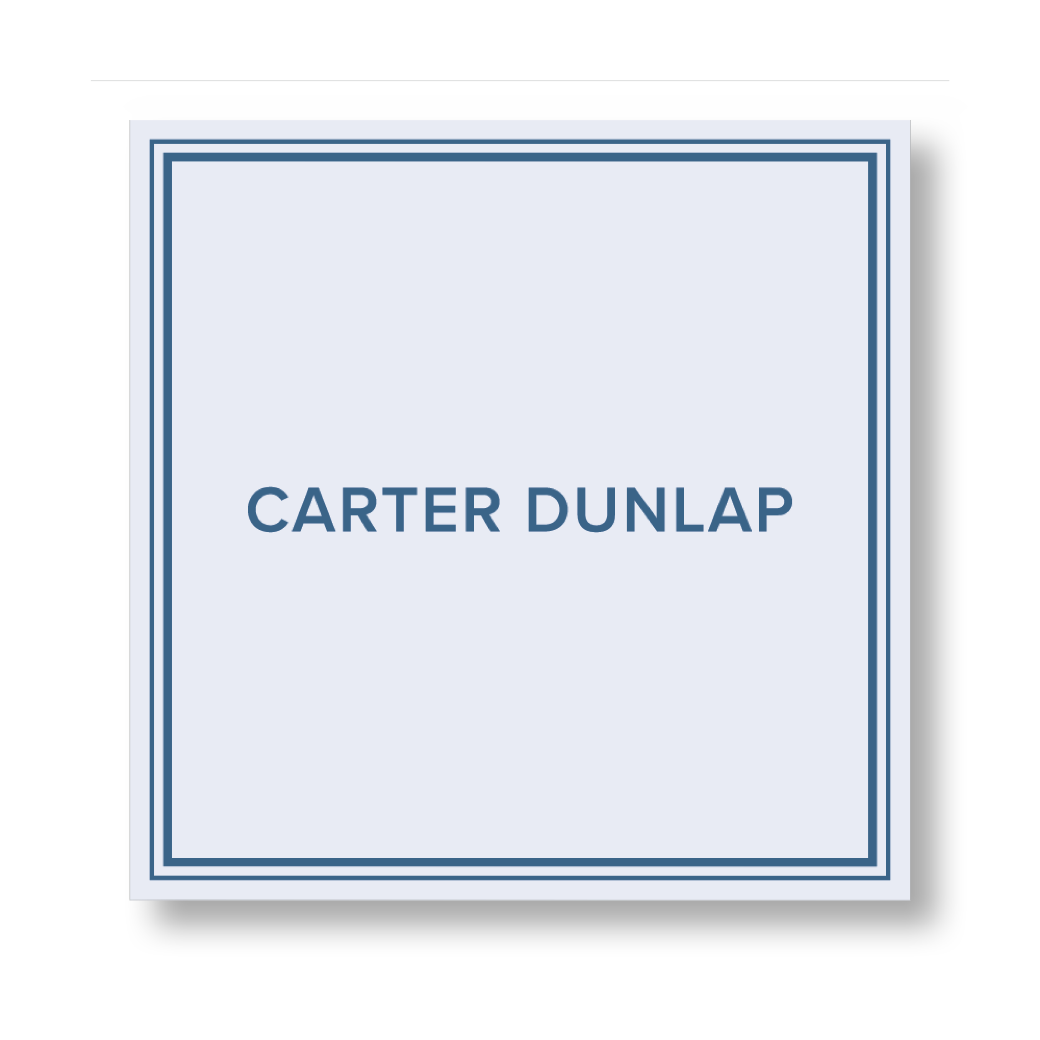 Sans Serif Simple Border Sticker – Audrey Dunlap Designs