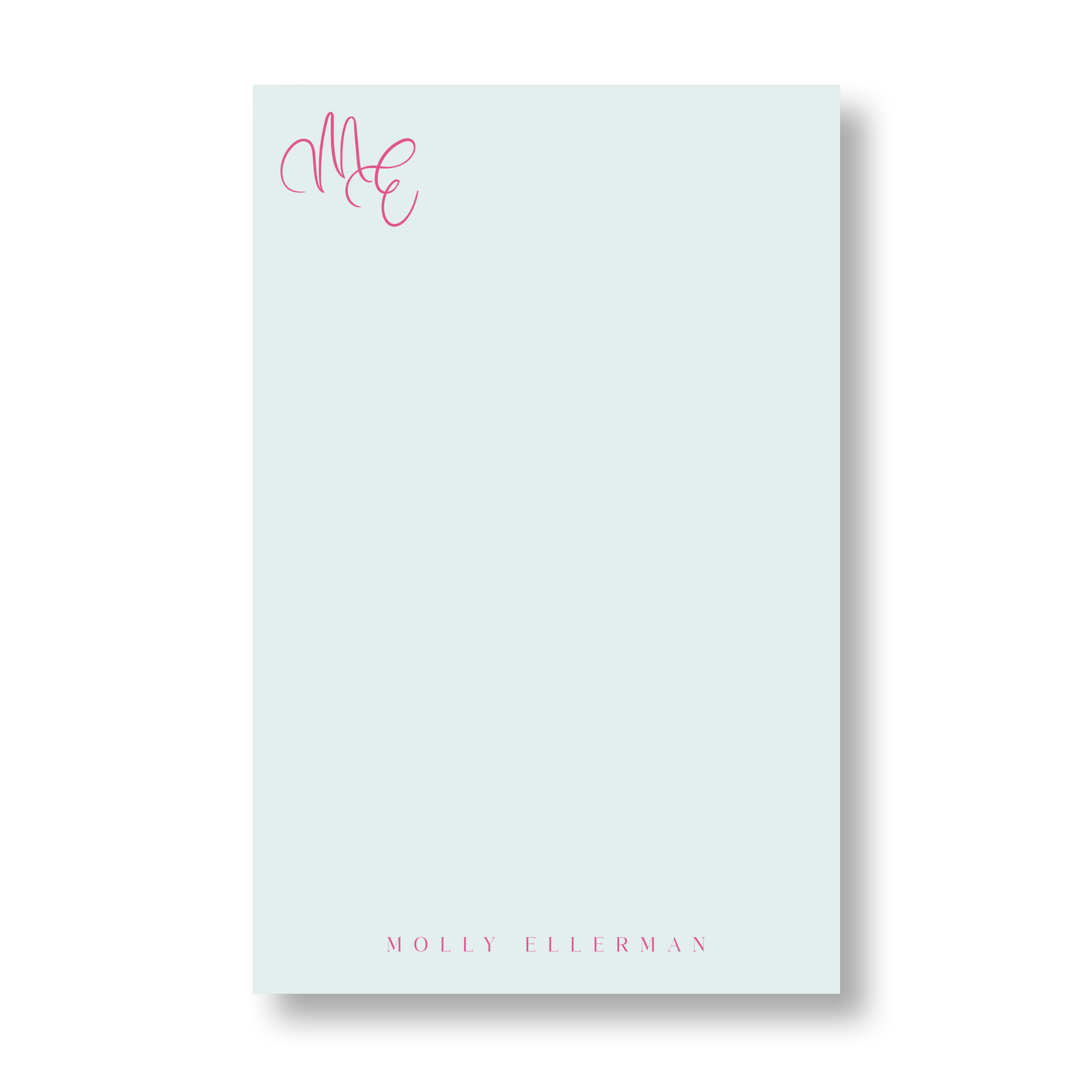 Initials Script Notepad – Audrey Dunlap Designs